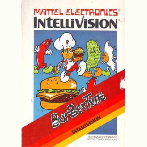 BurgerTime: Classic Arcade Game on Intellivision | Battle Hot Dogs ...